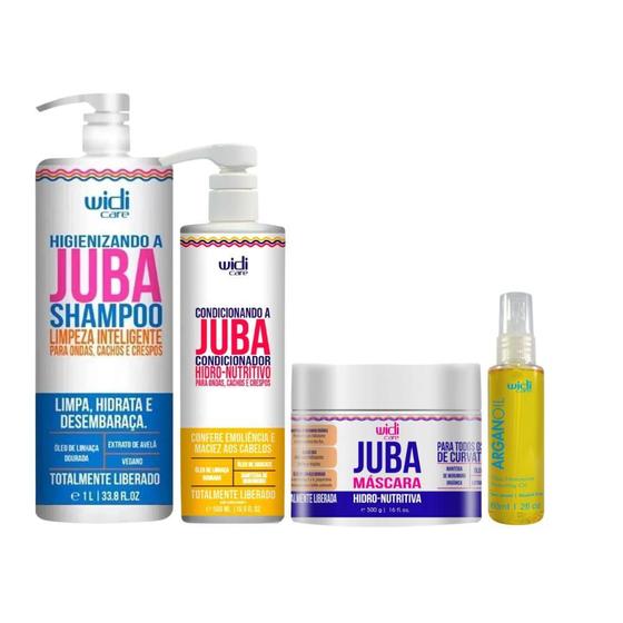 Kit Widi Care Juba Higienizando 1L Condic Masc E Argan Oil - Kit de ...