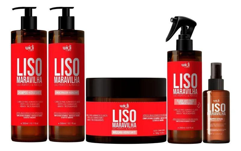 Kit Widi Care Liso Maravilha Completo (5 Produtos) - Kit de Tratamento ...
