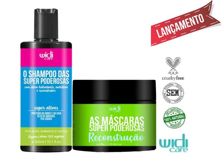 Kit Widi Care Super Poderosas Shampoo E Máscara Reconstrução - Kit de ...