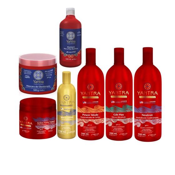 Kit Yantra Embelleze Completo com Defrisante e Encacheador Pós Química ...