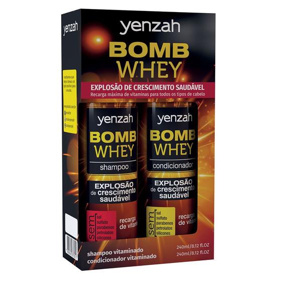 Kit Yenzah Bomb Whey - Shampoo + Condicionador - Kit Shampoo e ...