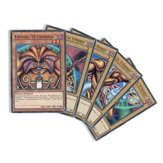 Kit Yu-Gi-Oh Exodia, O Proibido Completo + Booster - Konami - Deck de ...