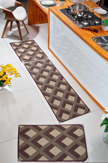 Kits Passadeira Cozinha 3 Tapetes Sisal Antiderrapante KS73 - lancer ...