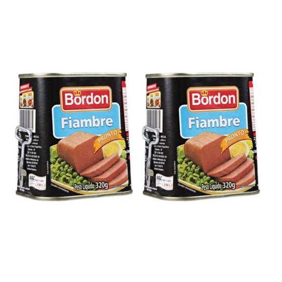Kitut Fiambre Bordon Bovino Enlatado 320g - Kit 02 com Latas - Carne ...