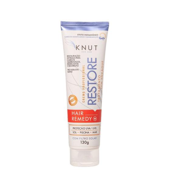 Knut Hair Remedy C/Filtro Solar Restore 130 G - Leave in Capilar ...