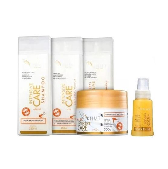 Knut Intensive Care Kit Shamp+Cond+Masc+Leave-In+Spray - Kit de ...
