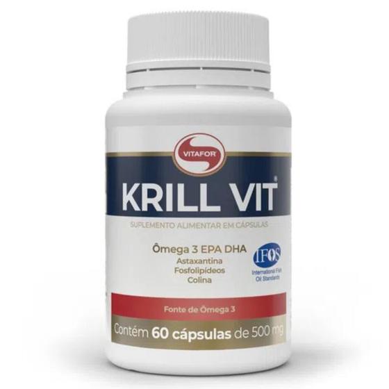 Krill Vit - 60 cap - Vitafor - Vitaminas A-Z - Magazine Luiza