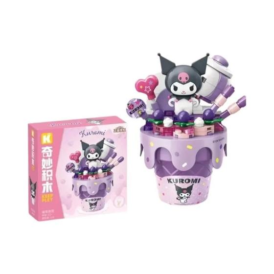Kuromi My Melody Hello Kitty Ice Cream Cake Decoração Sanrio Building ...