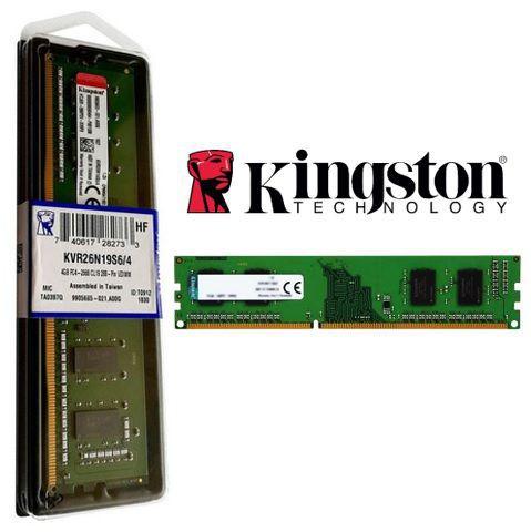 KVR26N19S6/4 - Memória de 4GB DIMM DDR4 2666Mhz 1,2V 1Rx16 para desktop ...