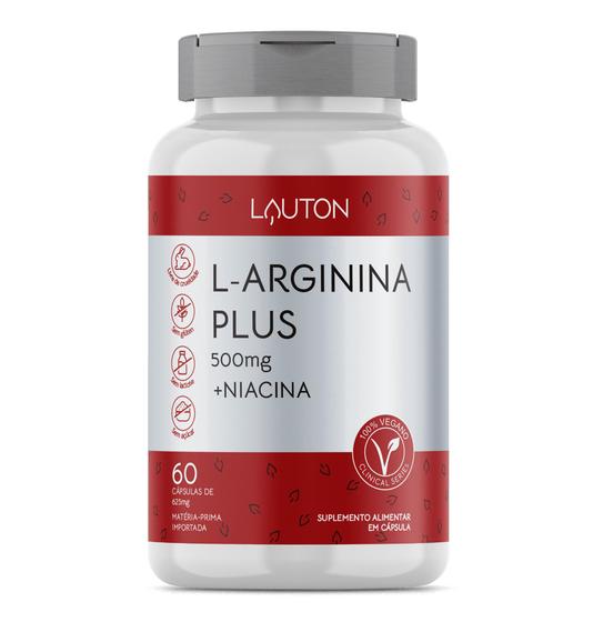L ARGININA PLUS (500MG POR CÁPSULA) + NIACINA 60càps - LAUTON ...