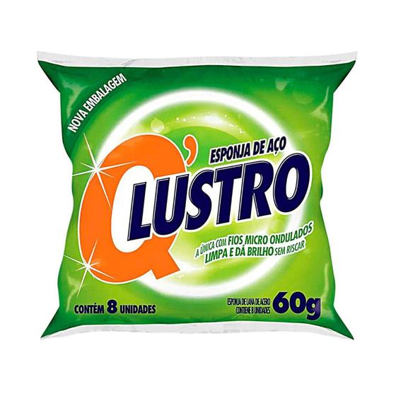 Lã de Aço com 8 unidades QLustro - Q LUSTRO - Q'Lustro - Palha de Aço ...