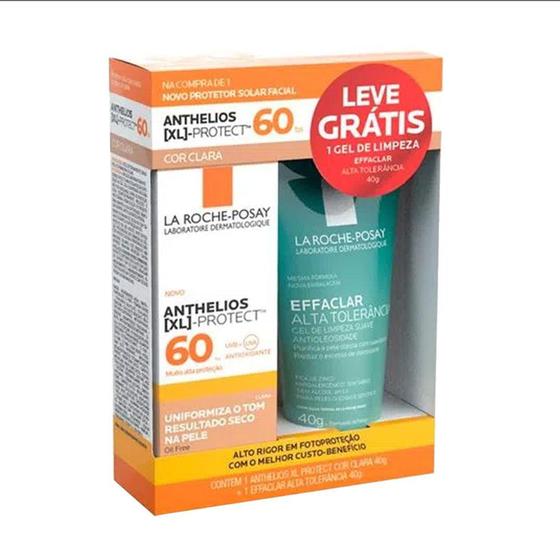 La Roche-Posay Kit Anthelios cor Clara FPS60 e Effaclar Alta Tolerância ...