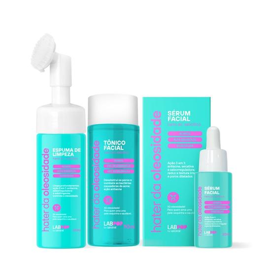 Labotrat LabPOP Hater da Oleosidade Espuma 130ml + Tônico Facial 110ml ...