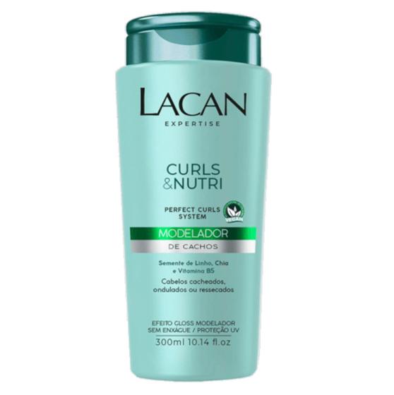 Lacan Modelador de Cachos Curls e Nutri 300 ml - Modelador e Fixador de ...
