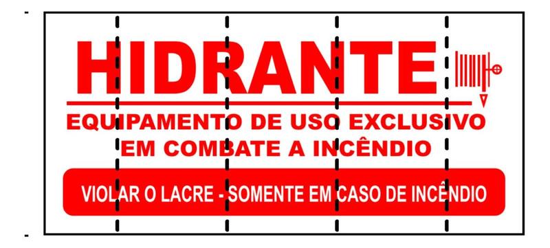 Lacre Adesivo Destrutível Hidrante Extintor Epi 150 Unidades - Owner ...