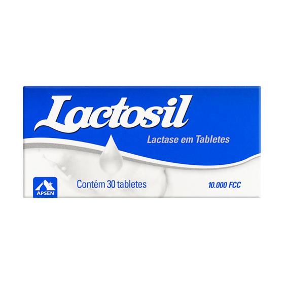 Lactosil Lactase em Tabletes 10.000 FCC 30 Tabletes - Apsen - Lactase ...