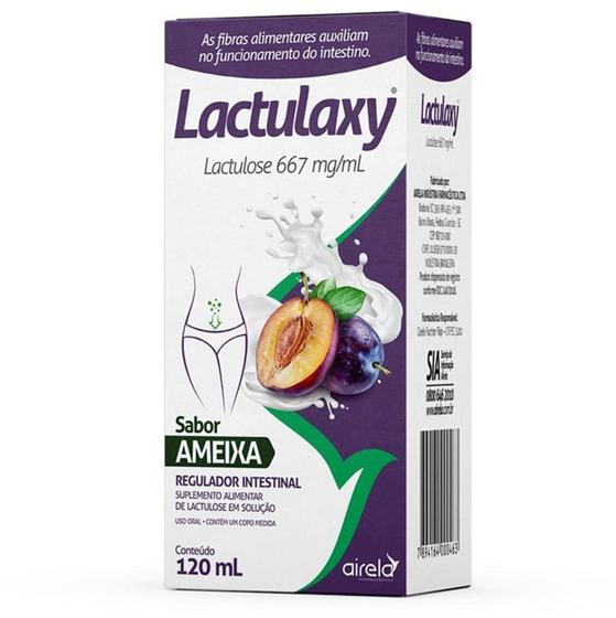Lactulaxy Lactulose Airela Regulador Intestinal Ameixa 120mL ...