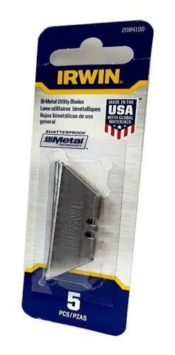 Lâmina Bimetálica Estilete Trapezoidal 5 Peças Irwin 2084100 - Lâmina ...