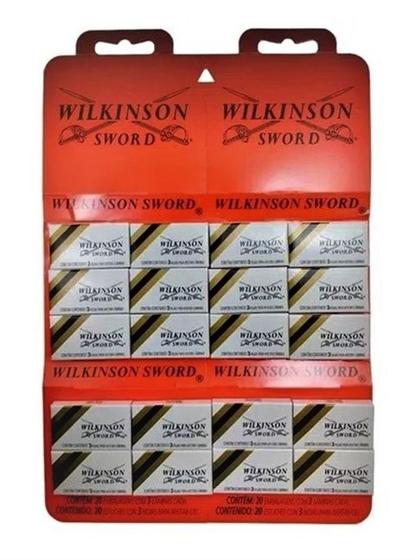 Lâmina De Barbear Gillette Wilkinson Cartela Com 60 Lâminas - Lâmina e ...
