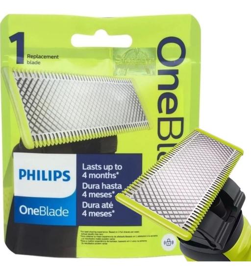 Lamina Para Barbeador Refil OneBlade QP210/51 Philips Barato - Lâmina ...