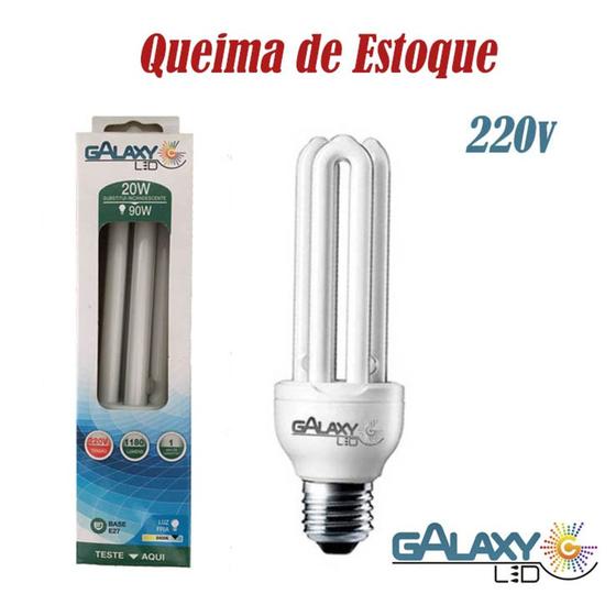 Lâmpada 220V MODELO U 20W GALAXYLED - Lâmpada Fluorescente - Magazine Luiza