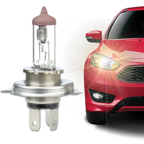 Lâmpada Automotiva Halógena H4 12v 60/55w P43t para Farol de Carro ...