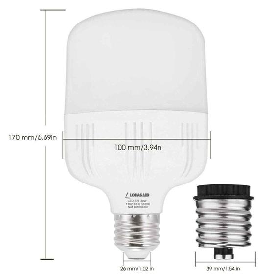 Lampada bulbo led 30w 6500k t80 e27 - G-Light - Lâmpada de LED - Magazine Luiza
