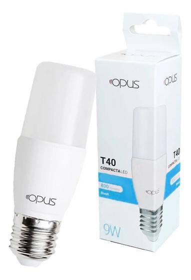 Lâmpada Bulbo Led T40 9W Bivolt E27 Branco Neutro 4000K - OPUS ...