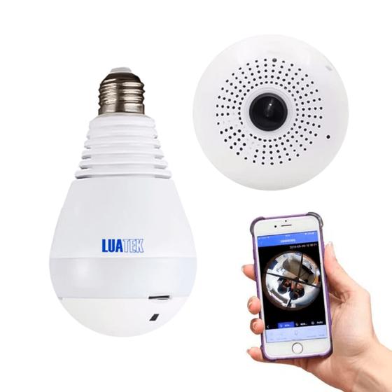 Lampada Camera Monitoramento de Alta Definição Wifi 360 - Luatek ...