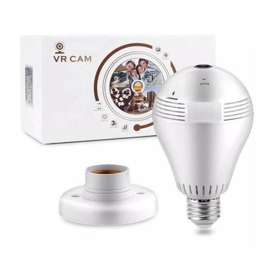 Lampada Camera seguranca IP V380 Celular 3d Wifi Visão Noturna Sensor ...