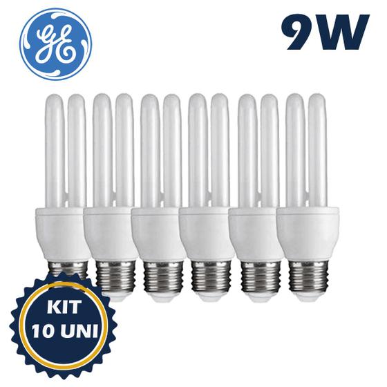 Lâmpada compacta 2u ge 9w 127v 4000k(branco neutro) e27 kit10 - Lâmpada - Magazine Luiza