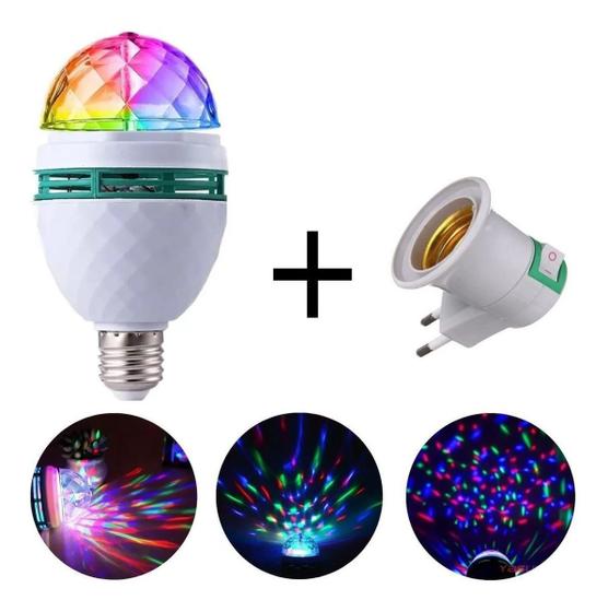 Lâmpada De Led Colorido - Globo Giratório Para Festa Show Dj - Ecooda ...