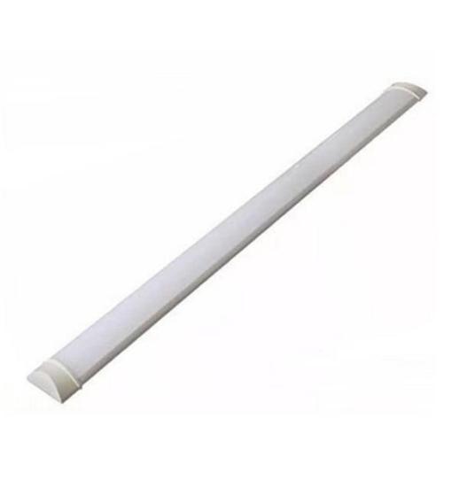 Lampada de led linear slim com calha 60cm 18w luz branca fria 6500k bivolt - LED BEE - Painel de ...