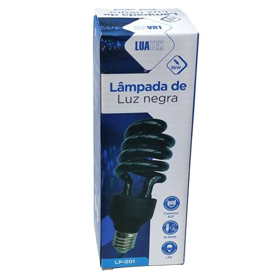 Lâmpada De Luz Negra 110V / 36W Conector E27 Padrão Led - Luatek - Luz Negra - Magazine Luiza