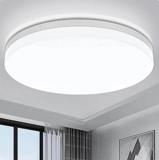 Lâmpada de Teto LED Ultrafina Redonda Moderna - Ideal para Decoração de ...