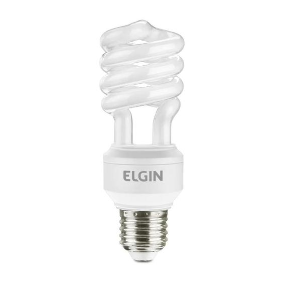 Lâmpada Fluorescente Espiral Compacta 15w 127v Elgin Branca - Lâmpada ...