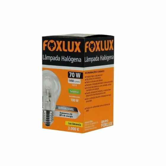 Lampada halogena foxlux 70w 127v - Lâmpada Halógena - Magazine Luiza