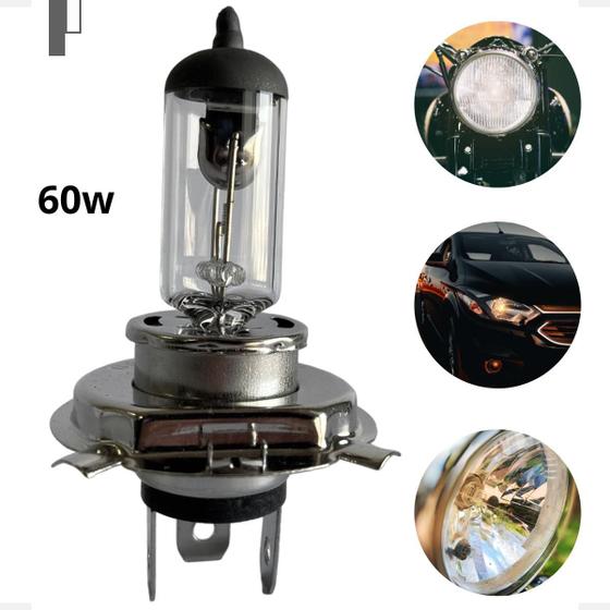 Lampada Halogena H4 Moto Carro Automotivo 60w 2800k Para Cg125 150 160 ...