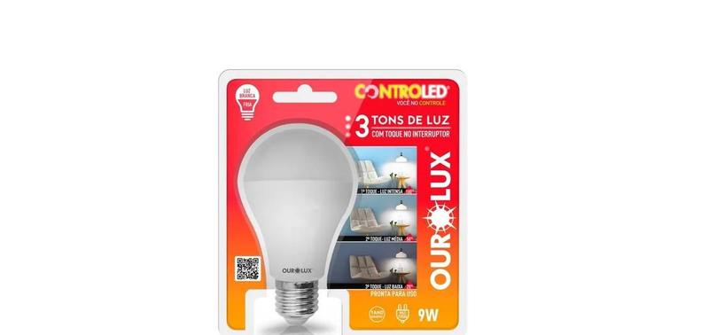 Lâmpada Inteligente Controled 3 Tons De Luz Branca - Ourolux - Lâmpada Inteligente - Magazine Luiza