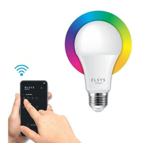 Lampada Inteligente Smart Elsys 9w Rgb Wifi Led Google Alexa Colorida ...