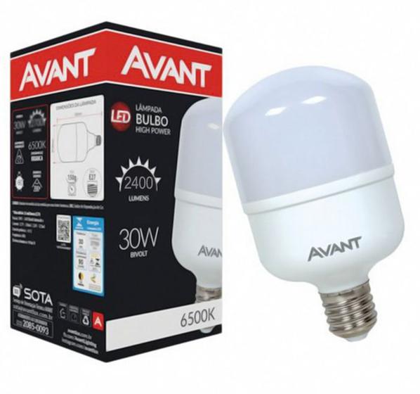 Lâmpada Led 30w Alta Potência 6500k E27 Bivolt Branco Frio - Avant - Lâmpada de LED - Magazine Luiza