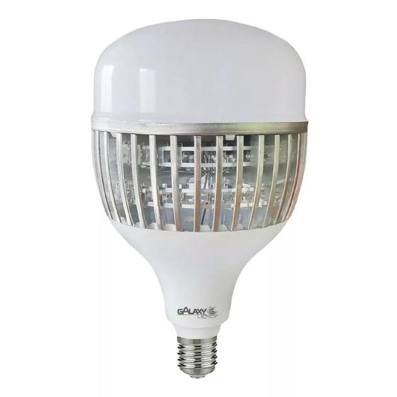 Lampada led alta potencia 100w branco frio 6500k biv e27 c/ adaptador e40 galaxy - Lâmpada de ...