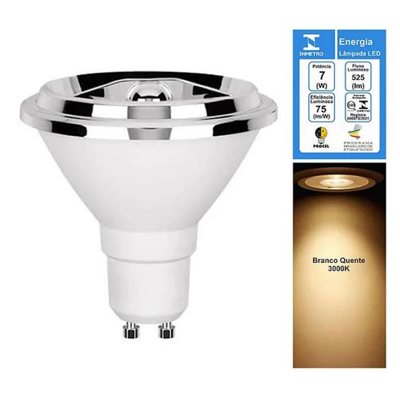 Lâmpada Led Ar70 4,8w 2700k Branco Quente Gu10 Dimerizável - Galaxy - Lâmpada - Magazine Luiza