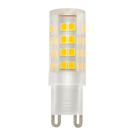 Lâmpada Led Arandela G9 7w 3000k Bivolt Luz Branco Quente Halopin Bipino Muro Area Externa ...