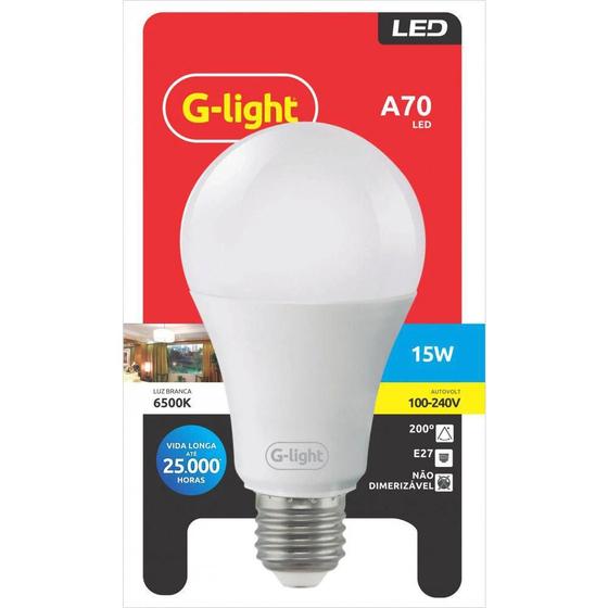 Lampada Led Bulbo 15w 6500k 220v E27 - G-light - Lâmpada de LED ...