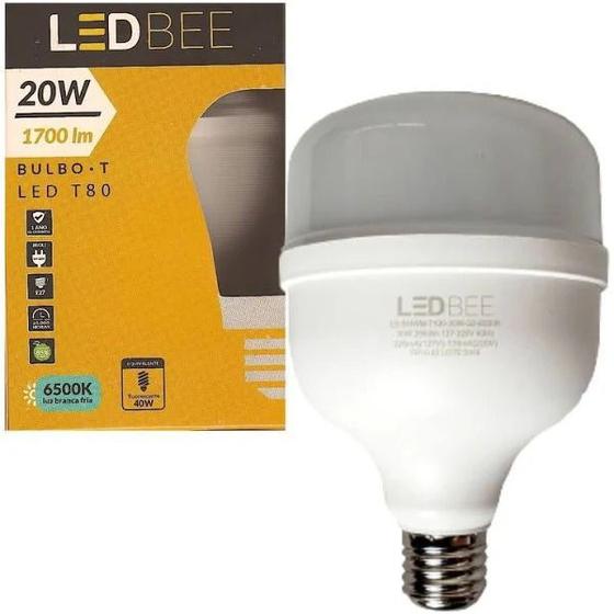 Lampada Led Bulbo 20w E27 Bivolt Branco Frio - LEDBEE - Lâmpada de LED - Magazine Luiza