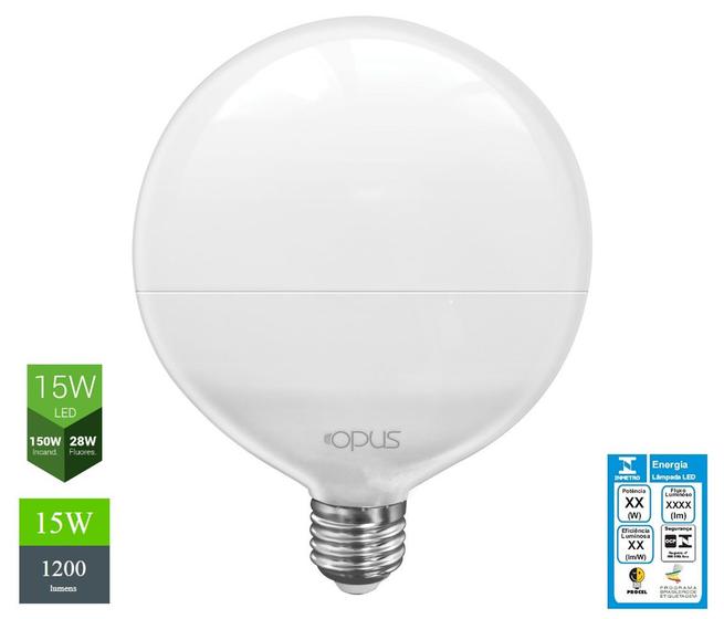 Lâmpada Led G120 15w 6500K Opus - Lâmpada de LED - Magazine Luiza