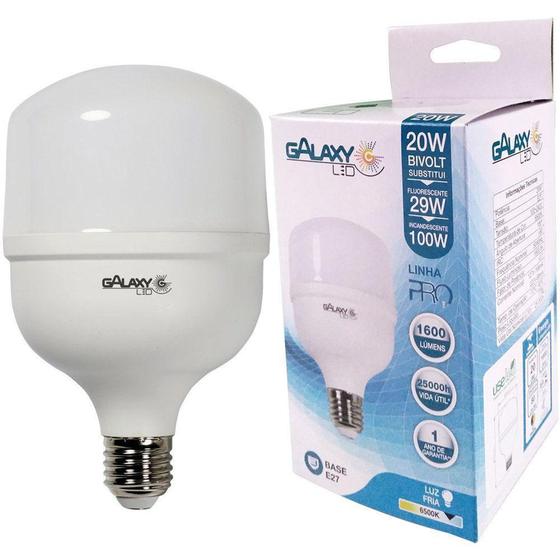 Lâmpada Led Galaxy Bulbo 20W Alta Potência E27 Bivolt - Lâmpada de LED - Magazine Luiza
