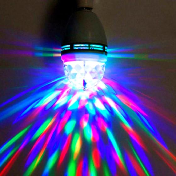 Lampada Led Giratoria Luz lampada De Festa Rgb Balada Bola Maluca Rgb ...