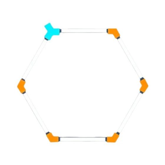 Lâmpada LED Hexagonal De Favo De Mel Ultrabrilhante De 440 Mm 6500K ...